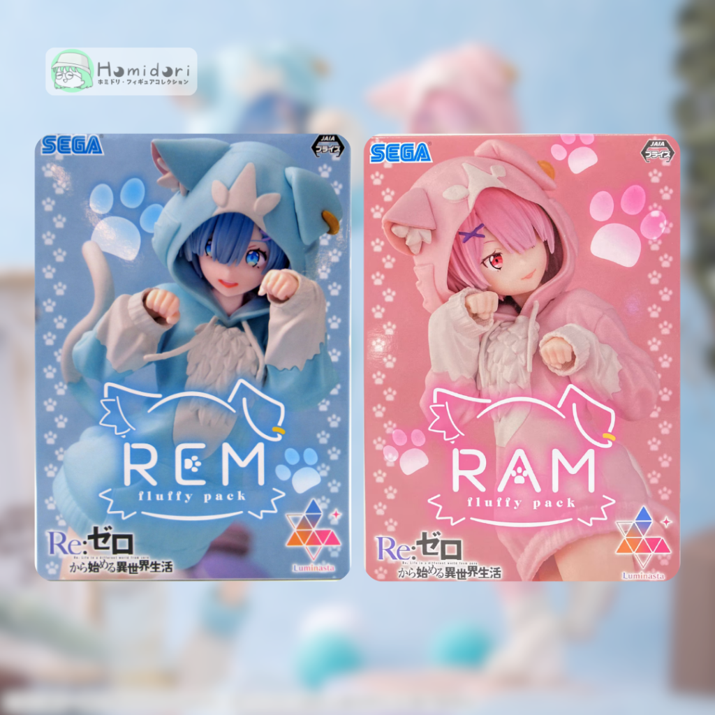 Rem & Ram (2 Figuras) Luminasta Mofumofu Pack - homidori